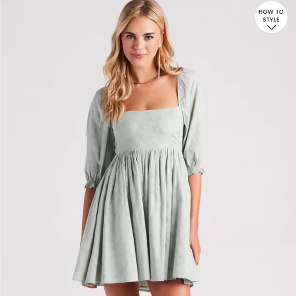 Windsor | Dresses | Sage Green Mini Dress | Poshmark